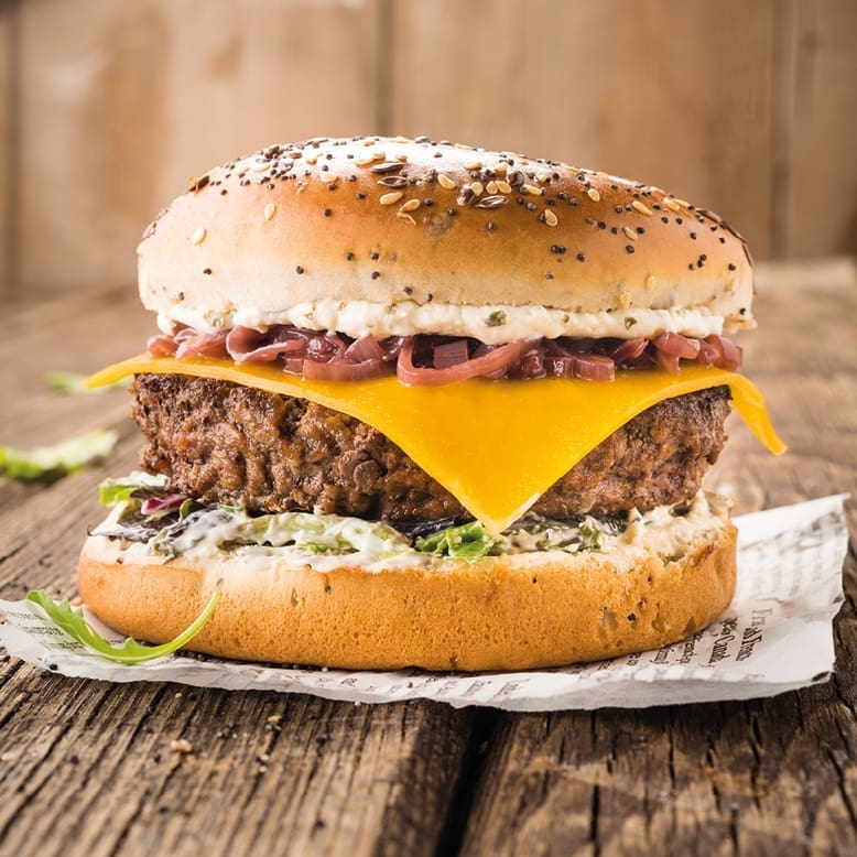 Burger de boeuf aux échalotes - Bel Foodservice | France